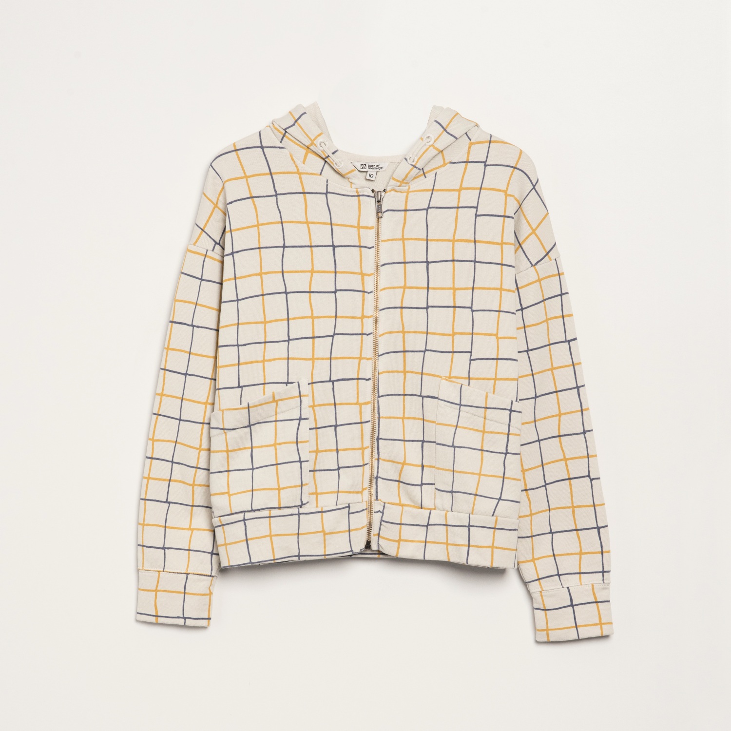 SQUARES HOODED JACKET